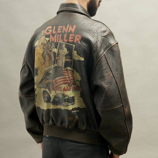 Glenn Miller A2 Men's Flight Leather Jacket