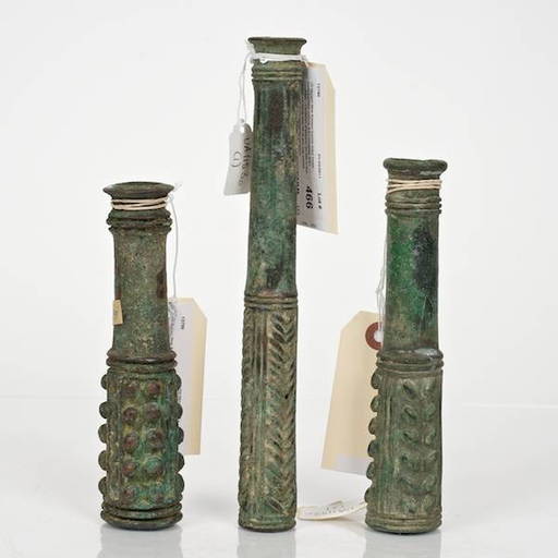 (3) Ancient Near Eastern Bronze Mace Heads