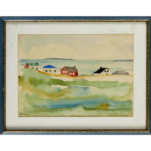 Laszlo Roth, watercolor, 1971 - Jun 23, 2022 | Millea Bros Ltd in NJ