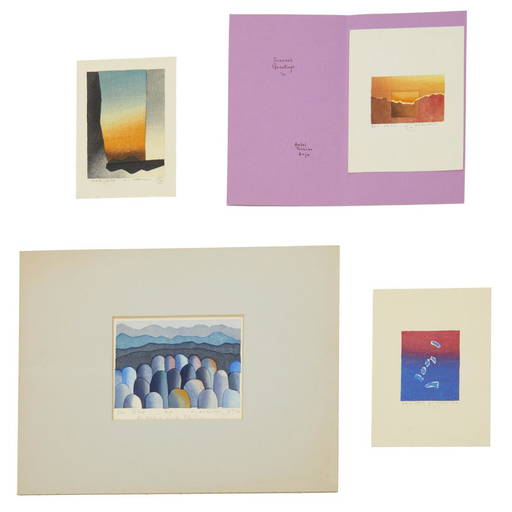 Ansei Uchima, (4) Modernist woodblock prints (#3190) on Jun 24, 2022 ...