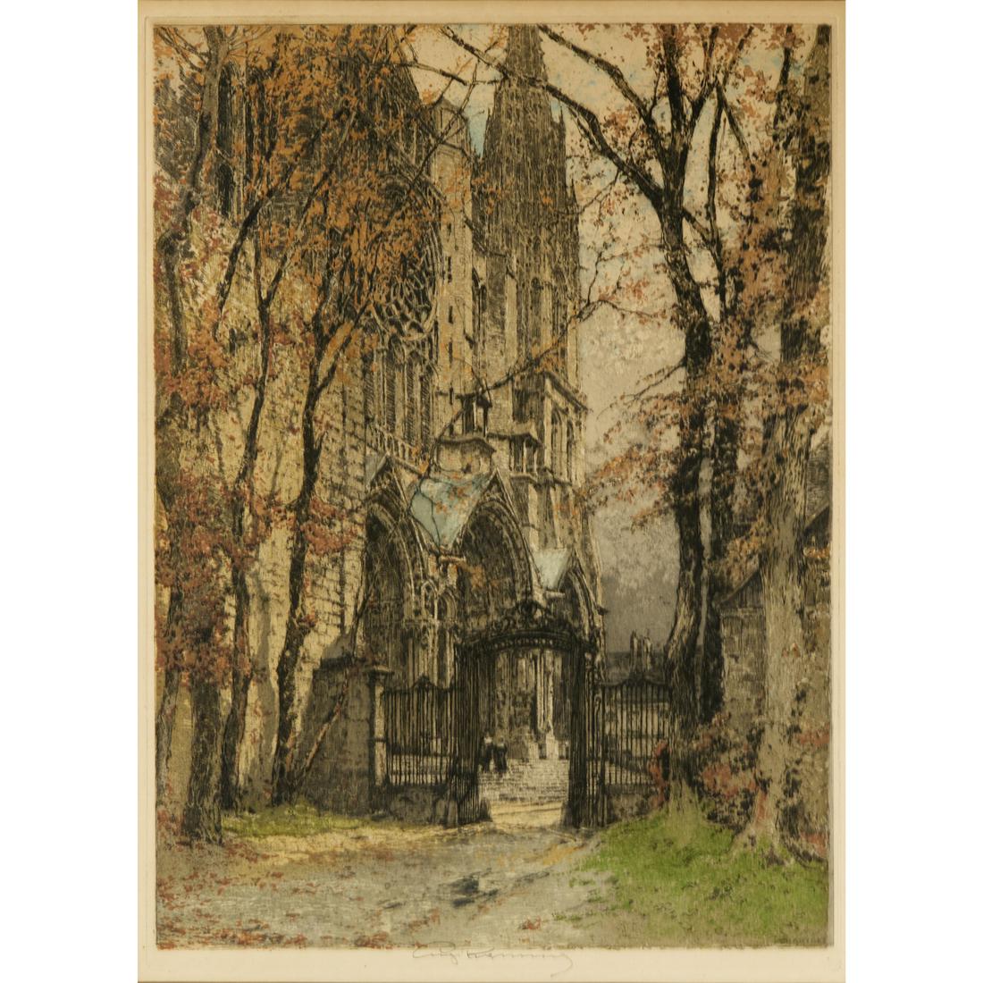 Luigi Kasimir, Signed Etching With Color