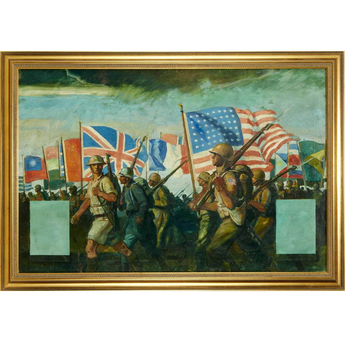 Original Illustration Painting, World War Ii