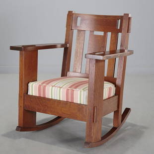 Charles Stickley Rocker, Heavy Construction