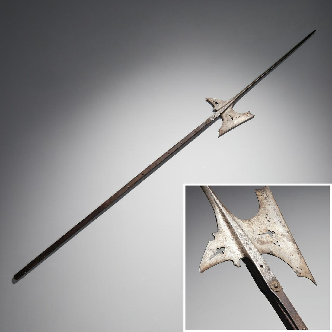 Antique halberd, pierced head, ex Parke-Bernet - Nov 18, 2022 | Millea ...