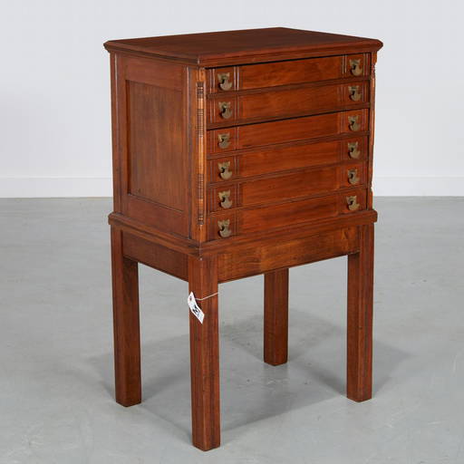 J & P Coats spool cabinet on stand (#1291) on Feb 22, 2023 | Millea ...