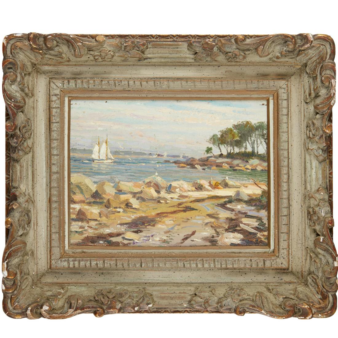 Wayne Morrell, Oil On Canvasboard, 1966