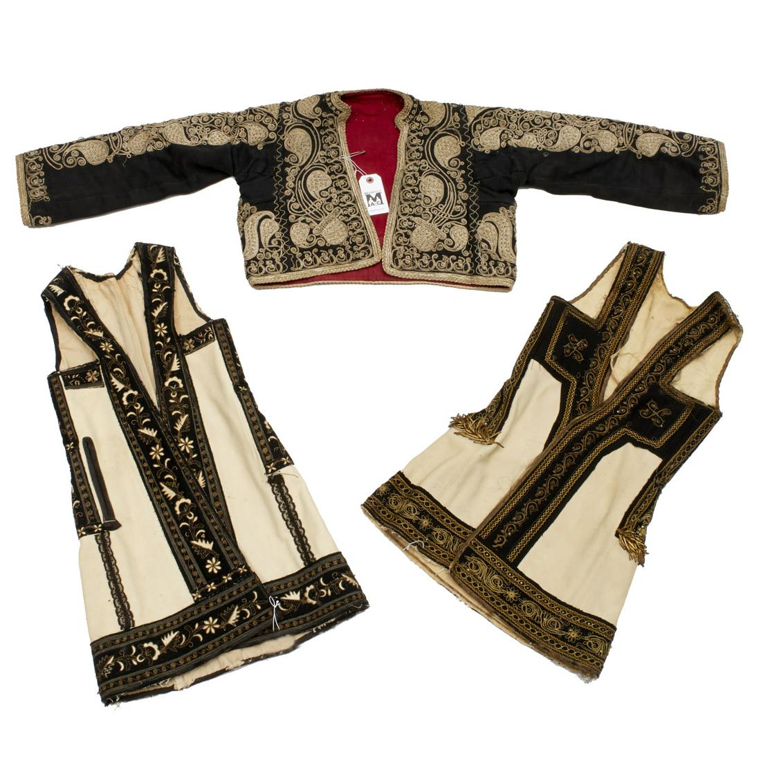 Traditional Greek Embroidered Jacket And Vests Auction
