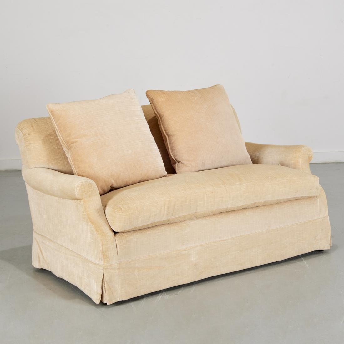 Thomas Deangelis Upholstered Love Seat Auction