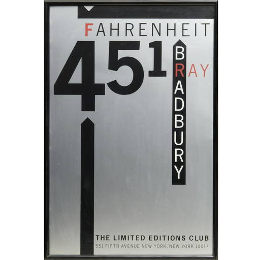 Rare Lec Poster: Ray Bradbury Fahrenheit 451