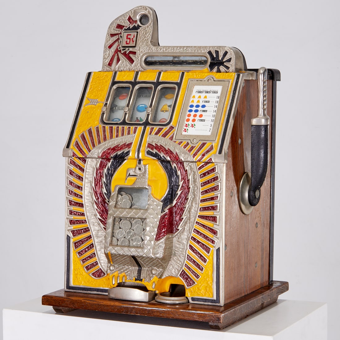 Mills Novelty War Eagle 5-cent Slot Machine Auction