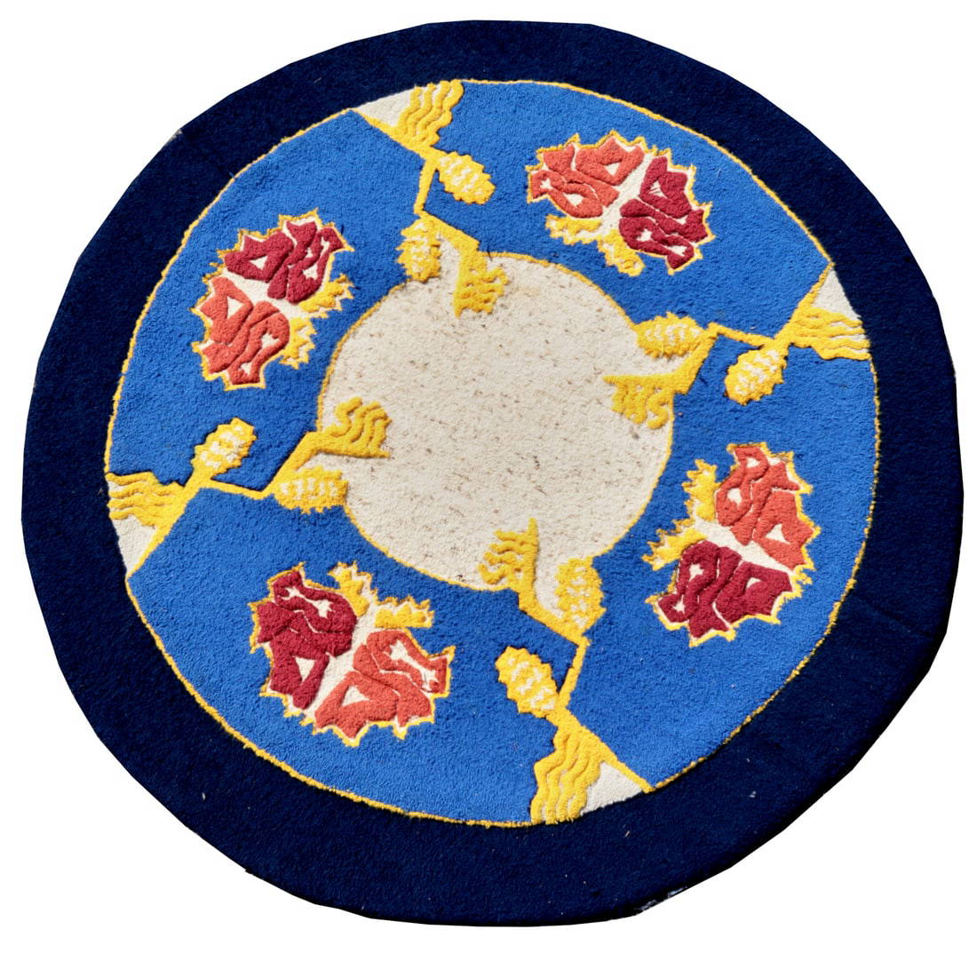 Modern Matisse Style Round Carpet Auction