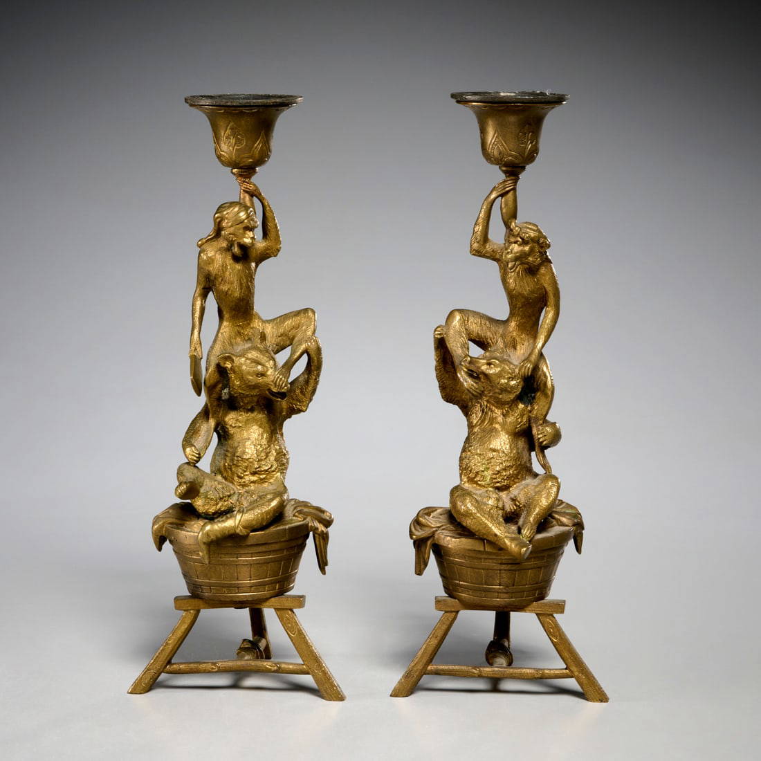 Christophe Fratin (after), Animal Candlesticks Auction