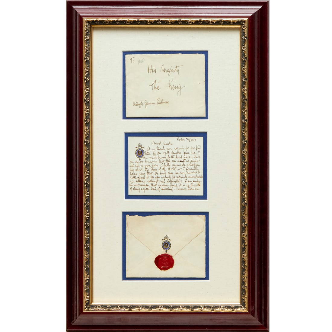 Wilhelm Ii, Autograph Letter To Edward Vii, 1903 Auction