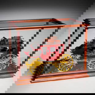 Franklin Mint Wells Fargo Stagecoach & Horse Set