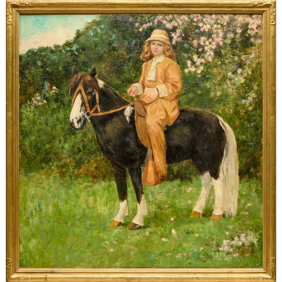 Frederick Stuart Church, Large Oil On Canvas, 1916 Auction