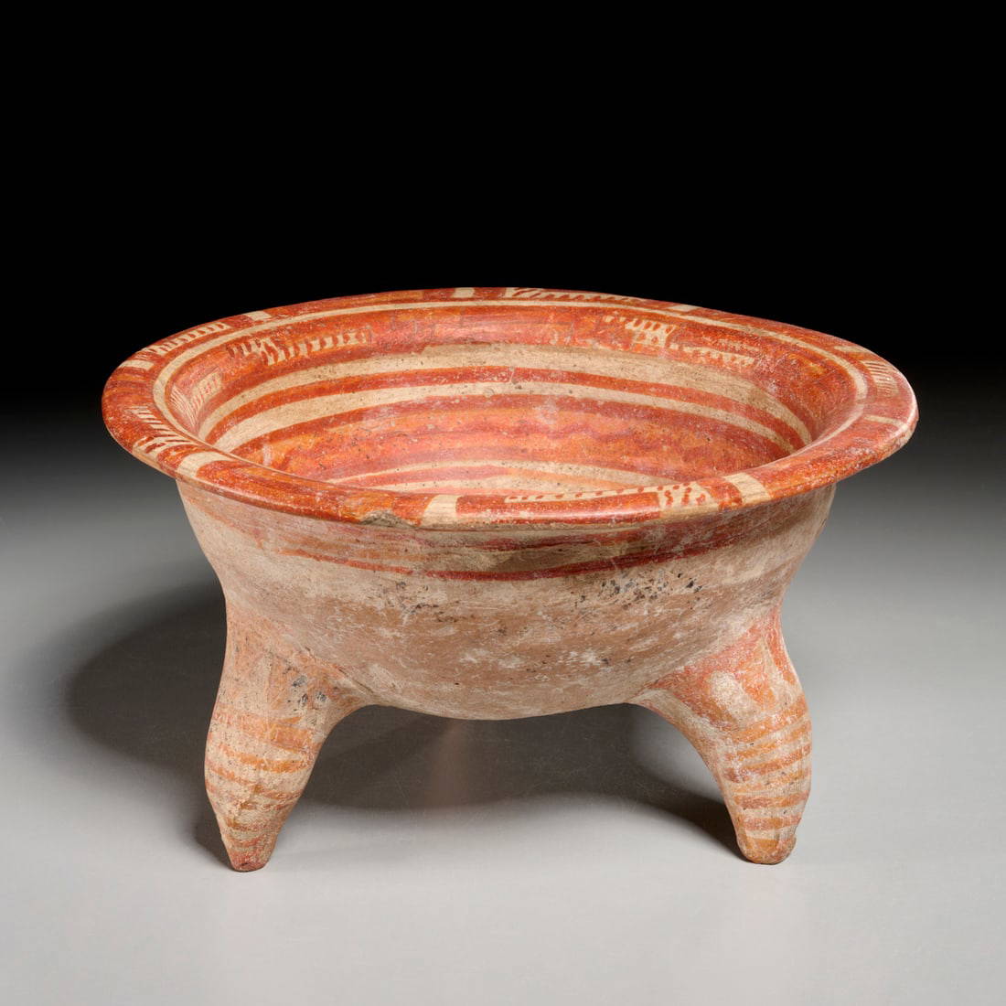 Pre-colombian Style Terracotta Rattle Bowl Auction