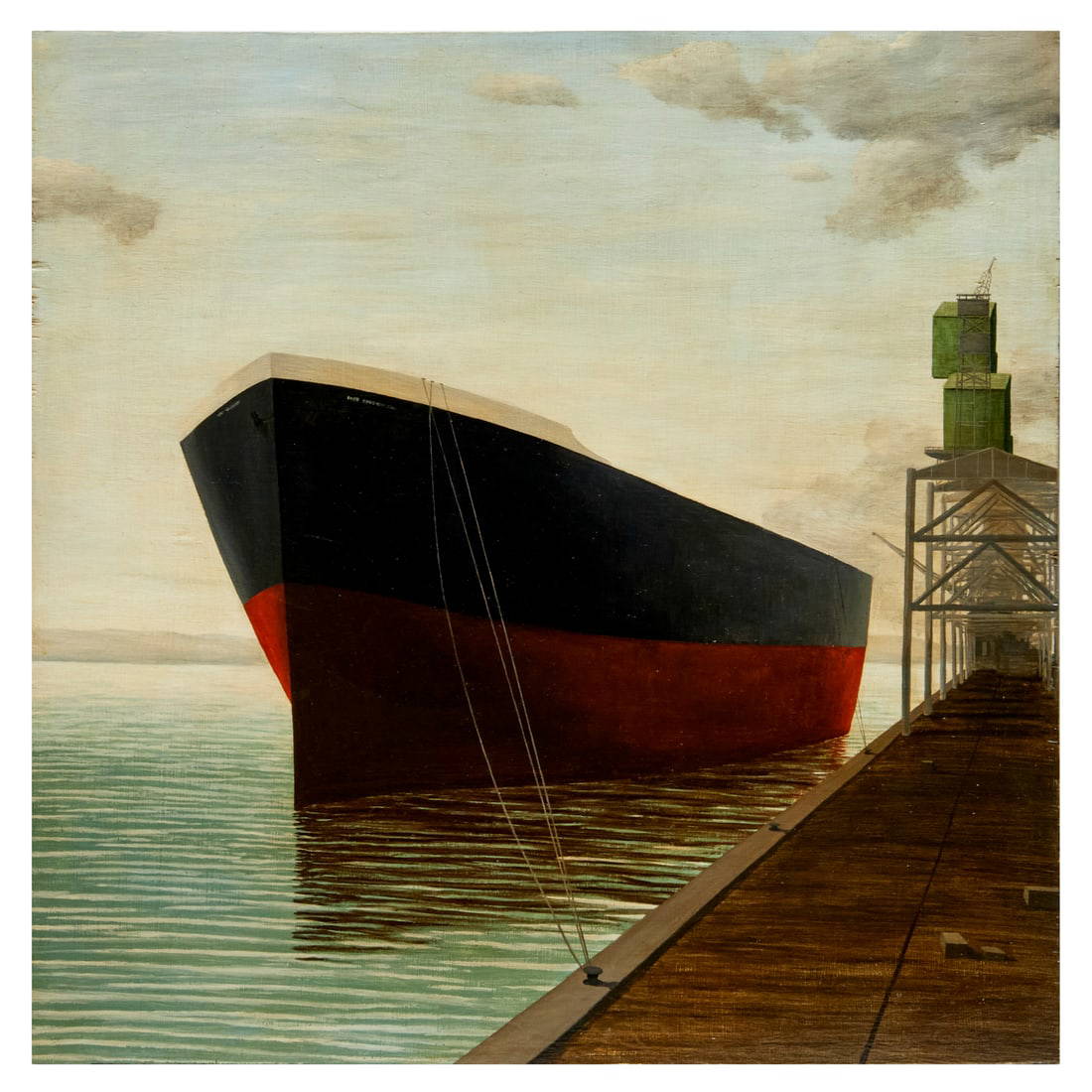 Tracy Grayson, Oil On Wood Panel, 1988 Auction