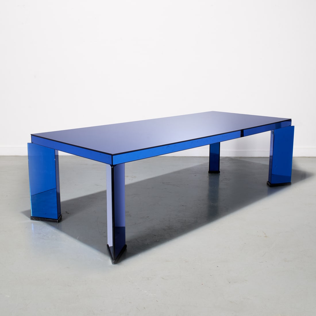 Fontana Arte (attrib), Blue Glass Dining Table - Jun 11, 2025 | Millea ...