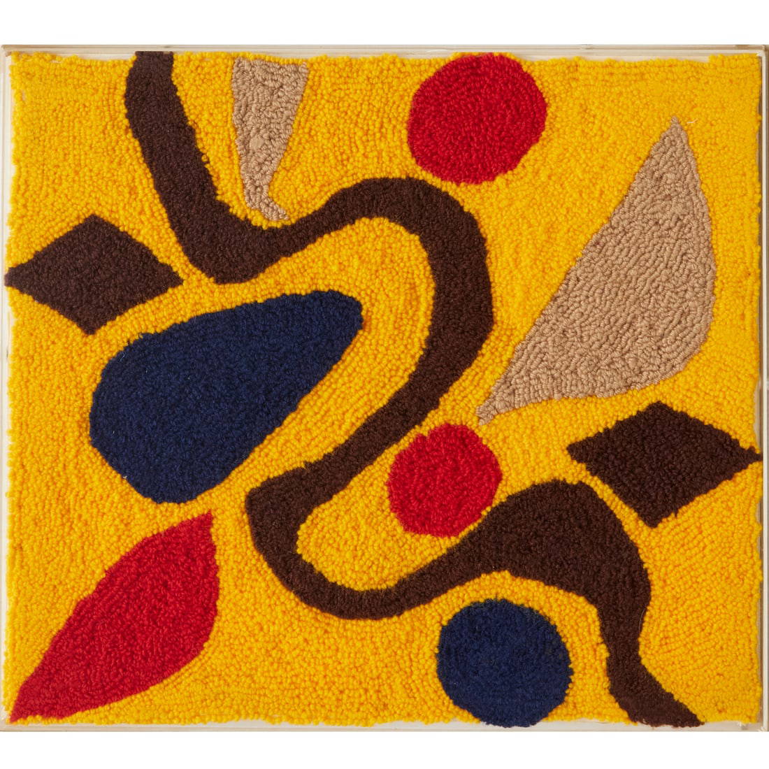 Modernist Pile Tapestry, Philip Pearlstein Coll. Auction