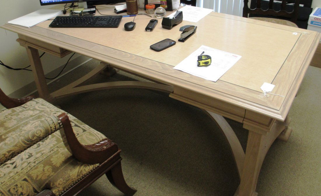 Light Beige Pickle Wood Desk