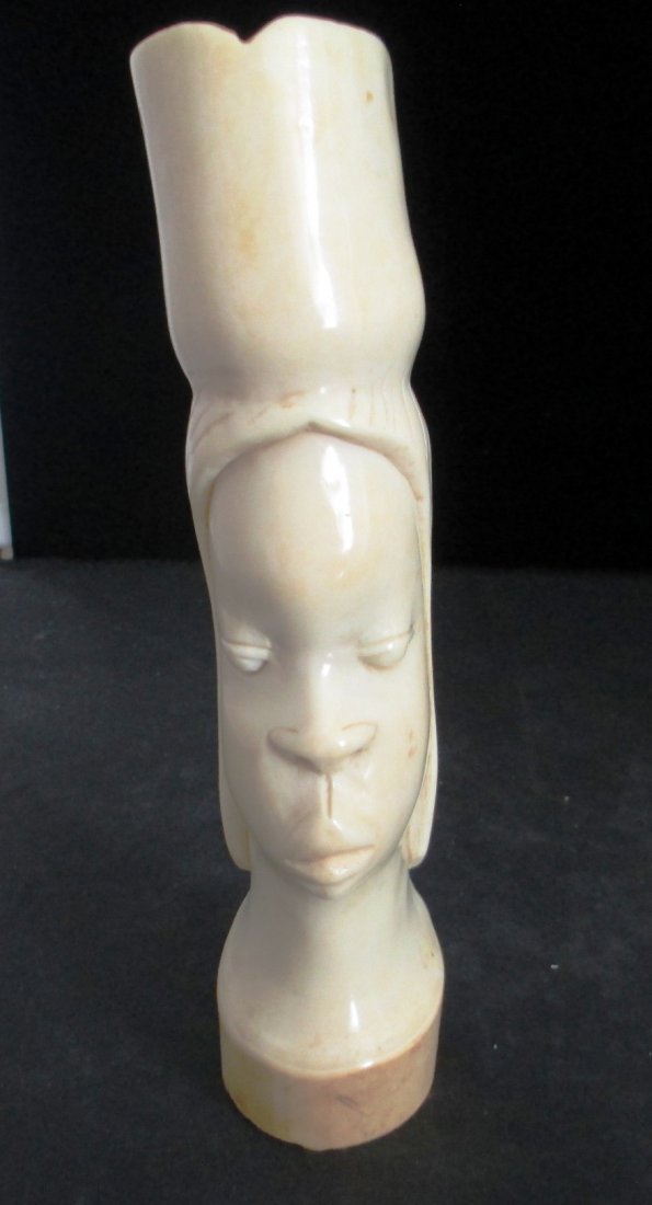 Ivory Carving African Woman's Head Ivory From African