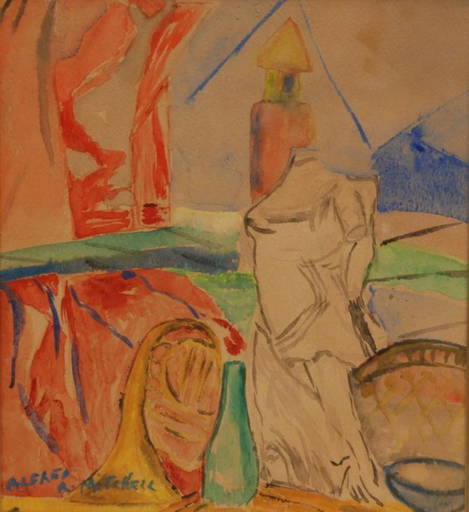 Alfred Richard Mitchell (1888 1972) Watercolor