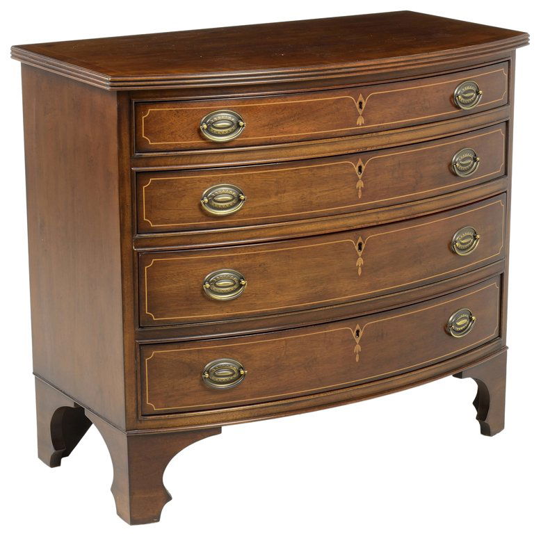 A "DREXEL HERITAGE" FOUR DRAWER CHEST FROM THE