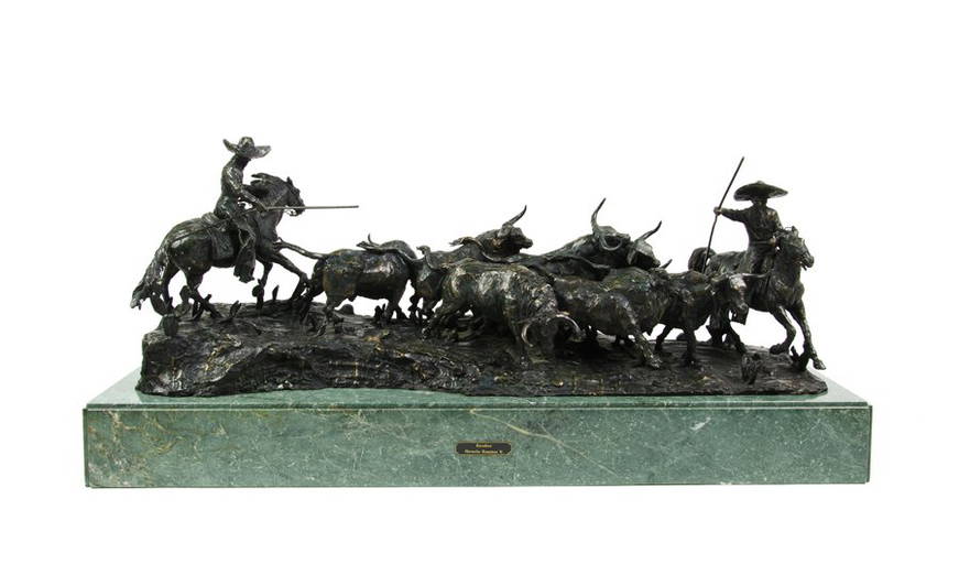 Hermilo Ramirez V., (mexican, 20th Century), Cattle