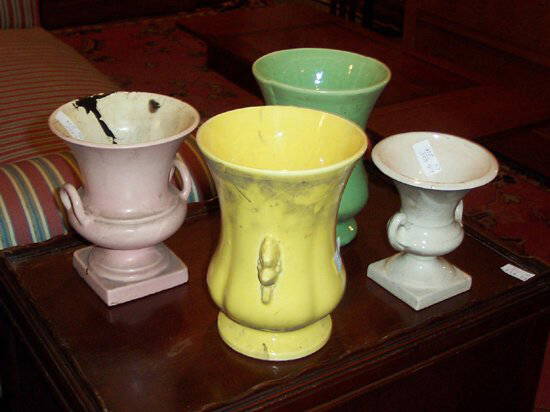 Four Pieces Of Art Pottery Trophy Form V