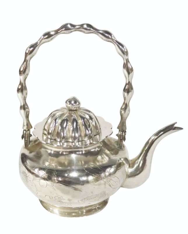 Silver Chinese Teapot
