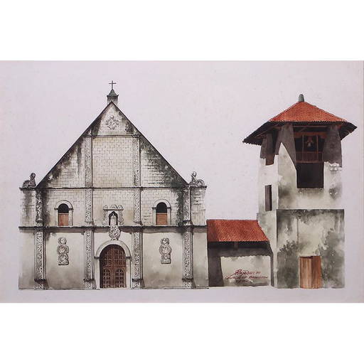Rodolfo Ragodon (b. 1929) Church Of Booluoon, Cebu