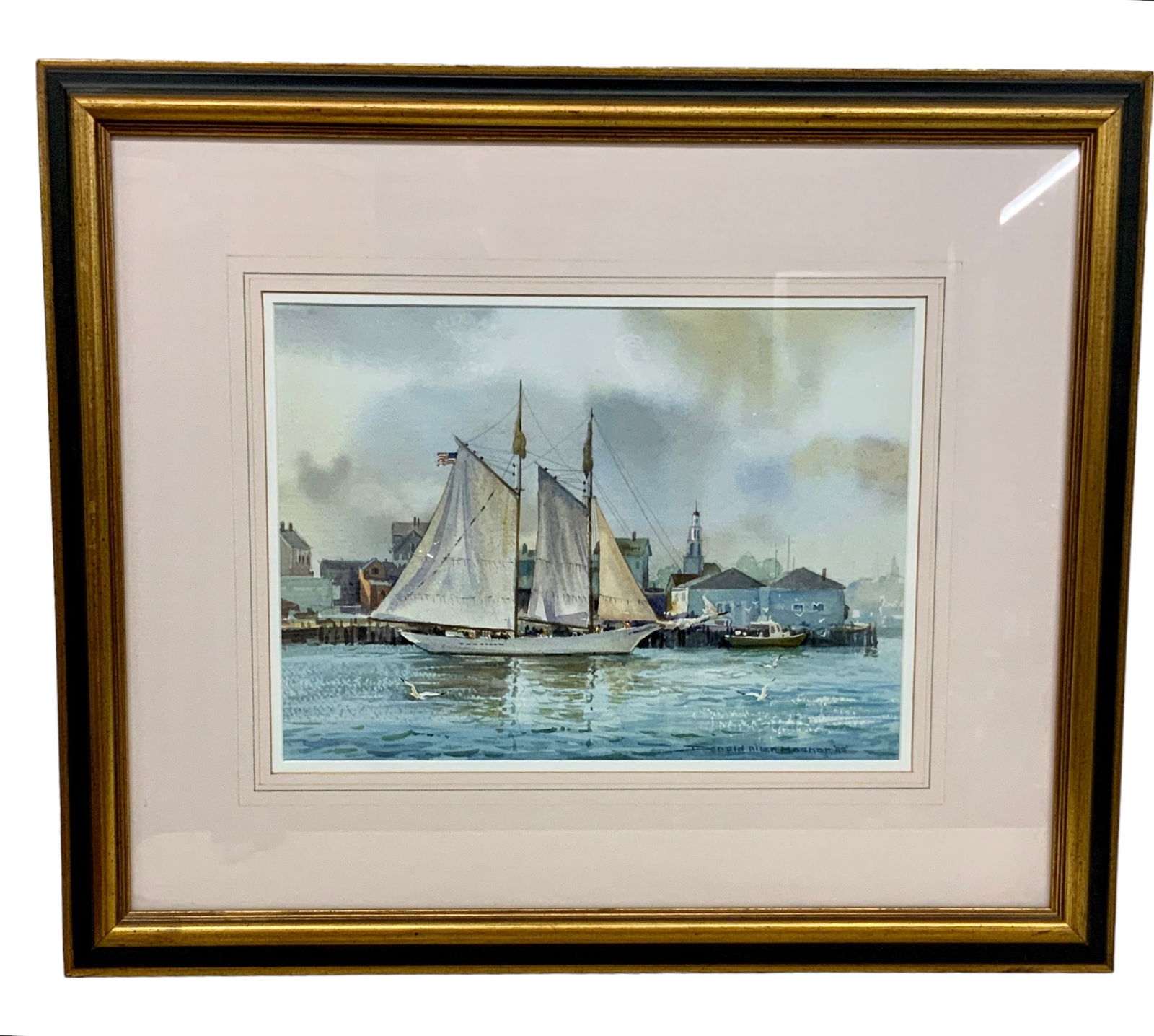 Donald Allen Mosher (1945-2014) Watercolor Of The Sailboat Spirit Of ...