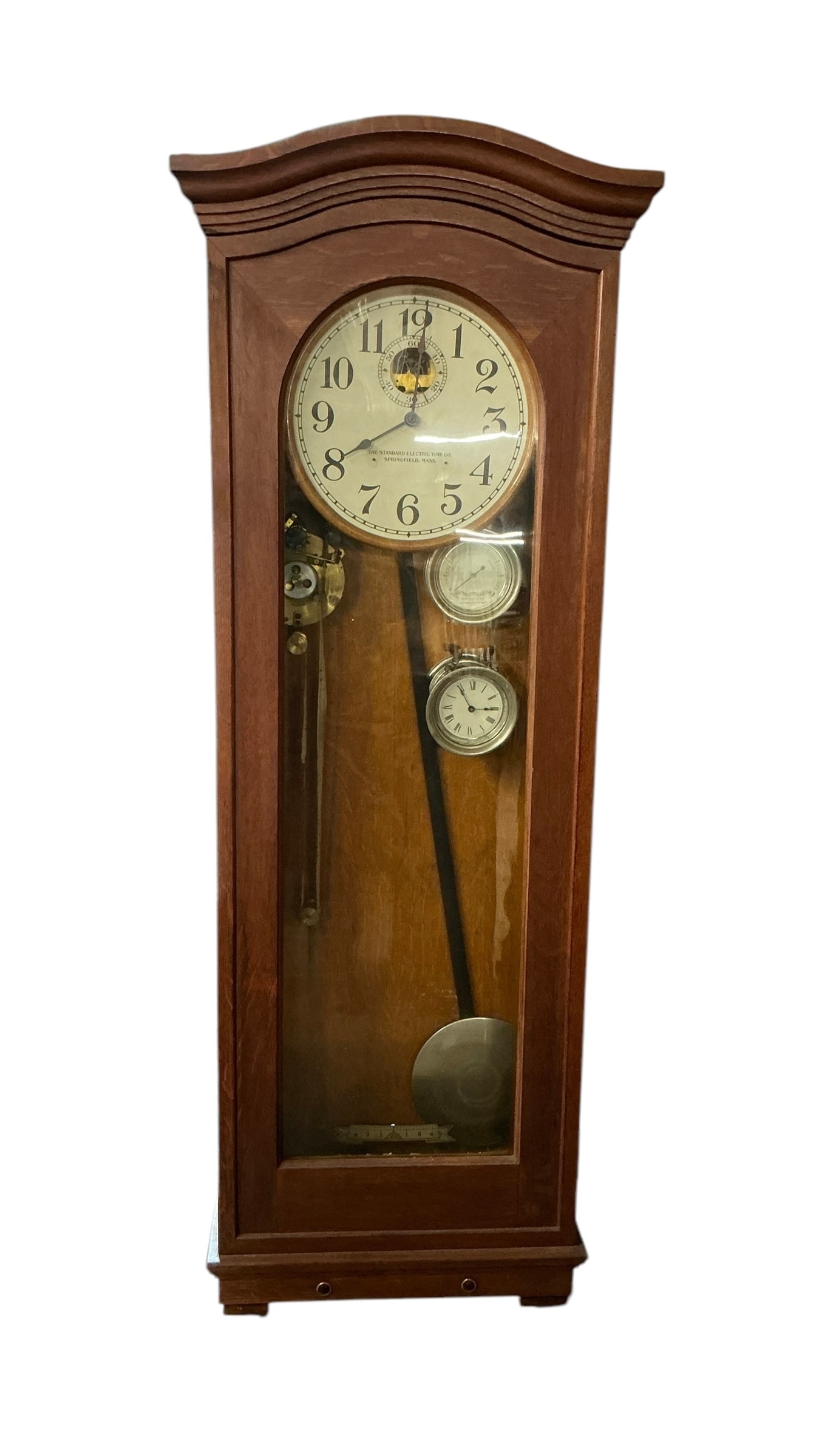 5ft Tall Standard Electric Time Co. Wall Clock Auction