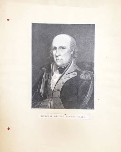 19th Century Engraving, General George Rogers Clark