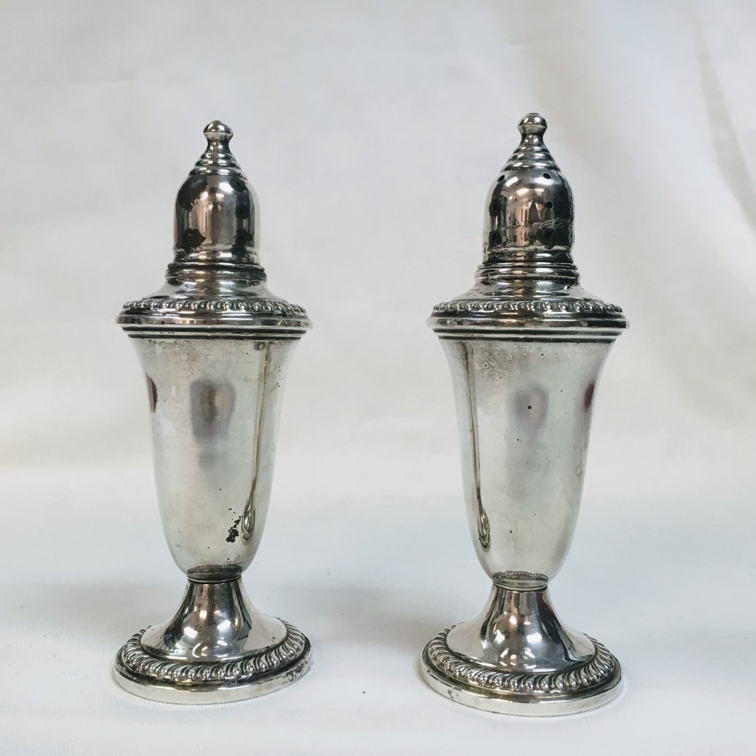 Vintage Empire Sterling Weighted Silver Salt and Pepper