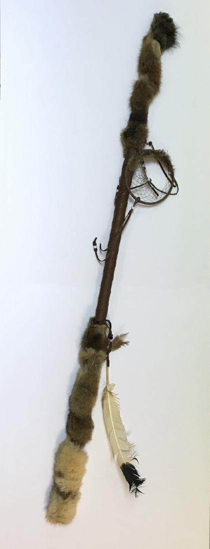 NATIVE AMERICAN MEDICINE MAN STAFF/CHIEF