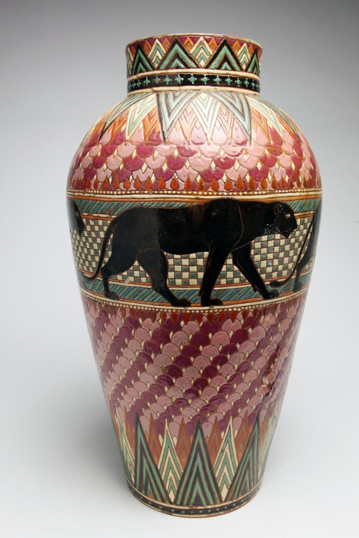 Rare French Aesthetic Movement Art Pottery Vase