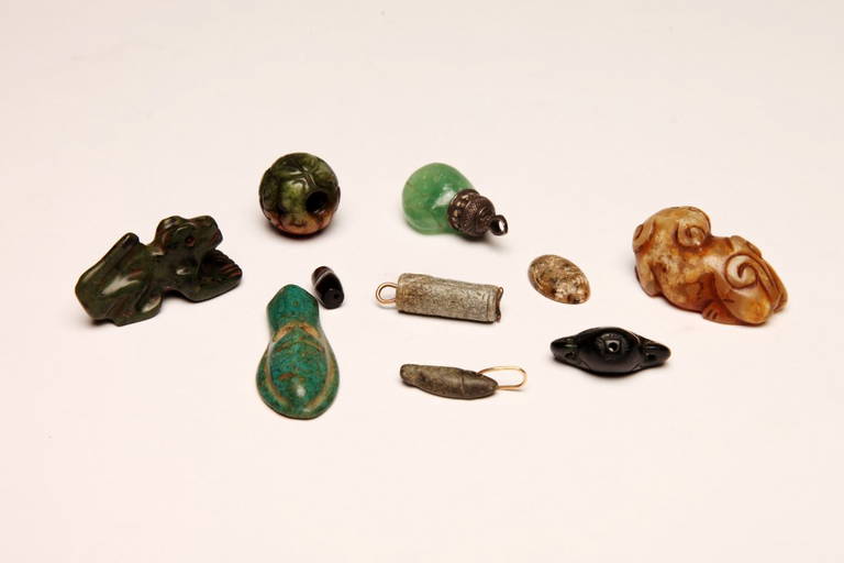 Group Of 10 Early Stone Amulets