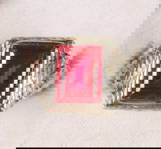 14kt W/g Red Syn. Stone Ring