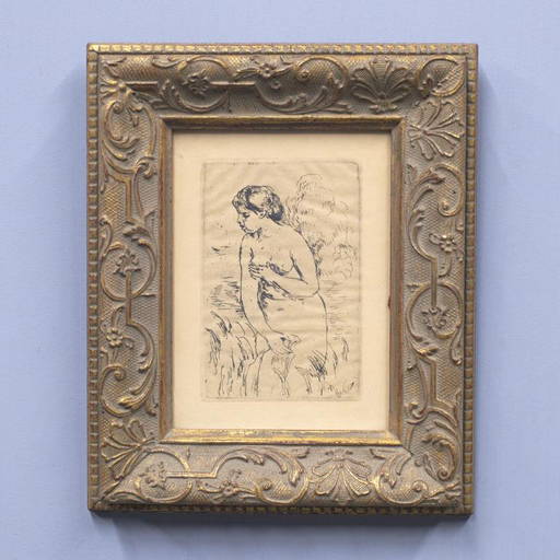 Pierre Auguste Renoir Etching On Paper C. 1910