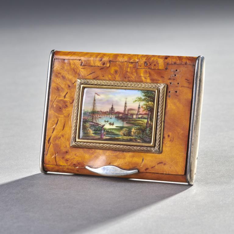 Grachev Brothers Burl Wood And Silver Cigarette Case Auction