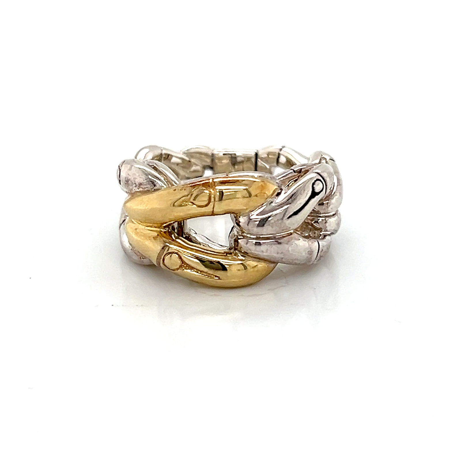 John Hardy 18k Gold And Sterling Silver 4 Bamboos Ring Auction