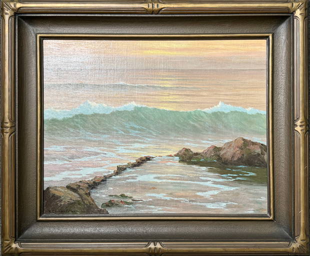 Oil On Canvas By Roi Clarkson Colman, 'evening Gold'