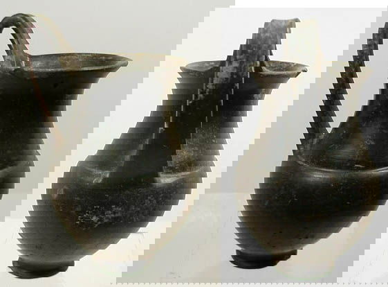 2003A: Etruscan Bucchero Ware Pottery Olpe