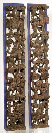 Pair Fine Chinese Panels