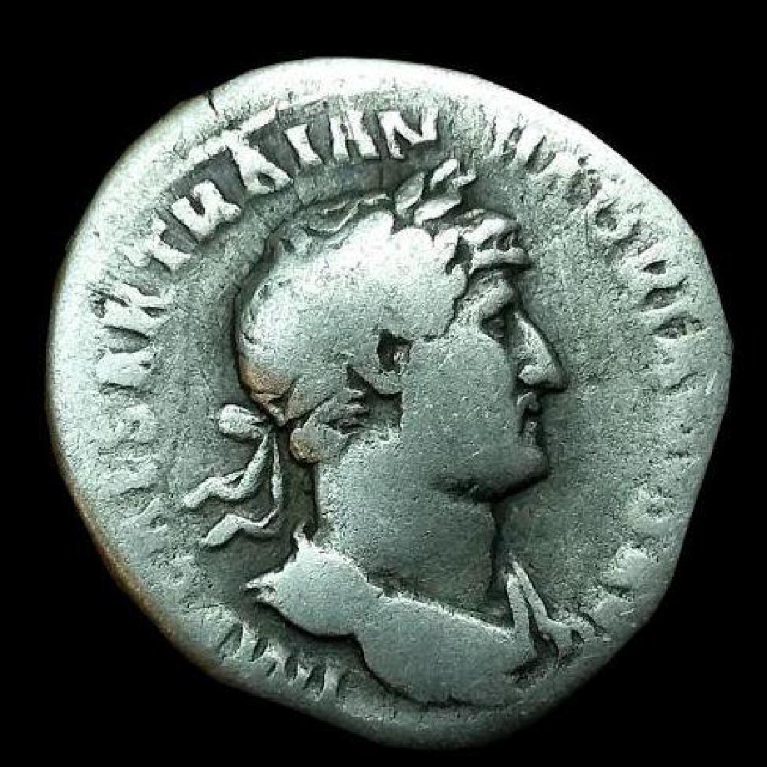 Original Antique Roman Coin Pure Silver - Hadrian
