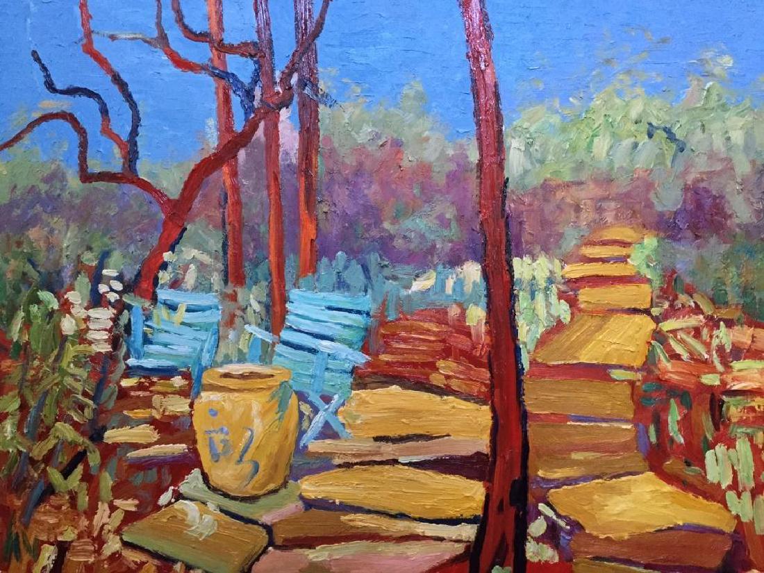 E.F. KARGER OIL PAINTING LANDSCAPE SCENE