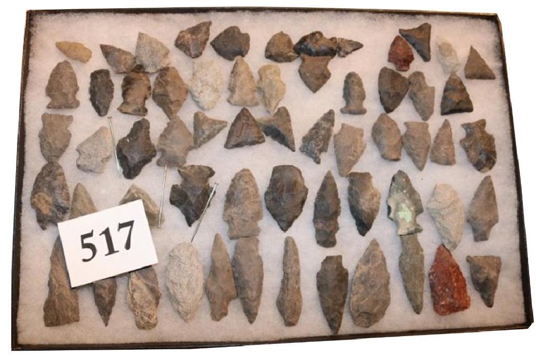 Frame With 60 Flint Points