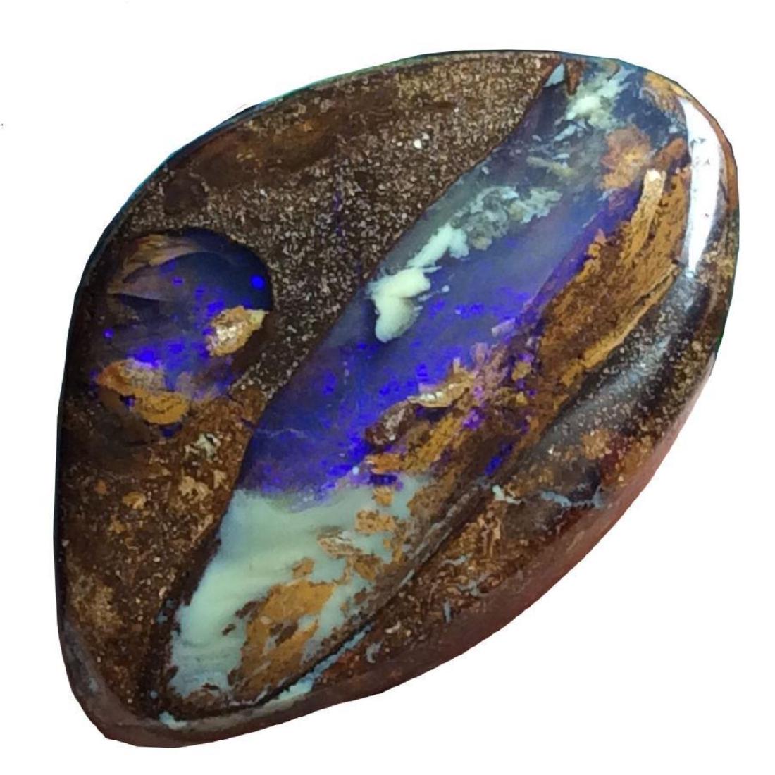 31.75ct Rare Opalized Wood Fossil Purple Australian
