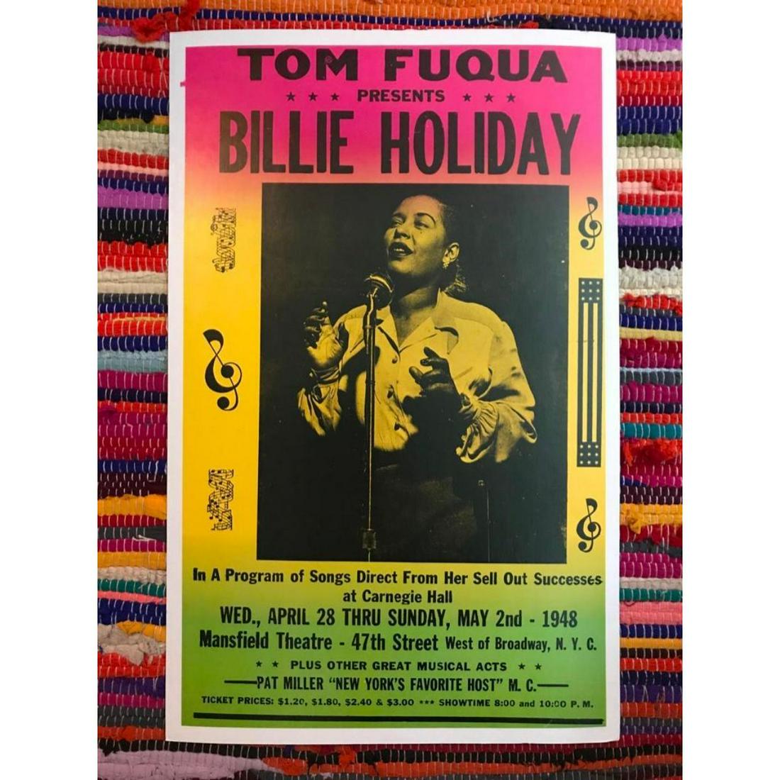 Billie Holiday Concert Poster